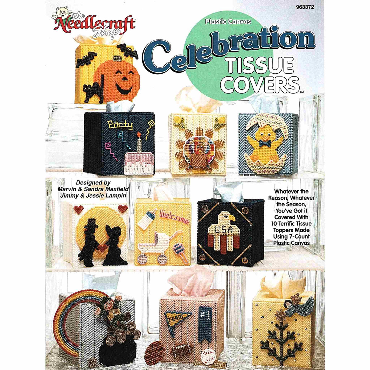 Holiday Celebration Tissue Box Covers Plastic Canvas Needlecraft ...