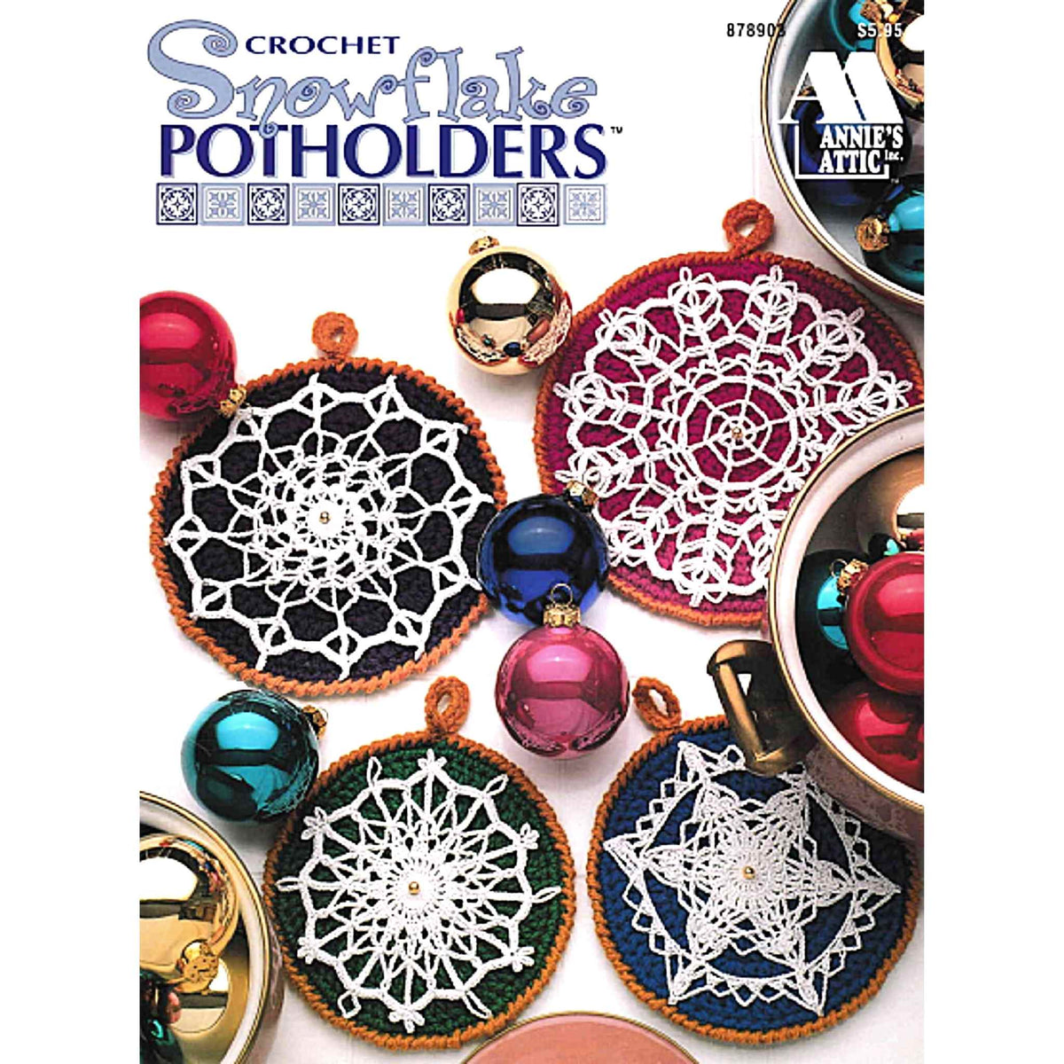 Snowflake Potholders Crochet Patterns for Christmas – Cardinal House ...