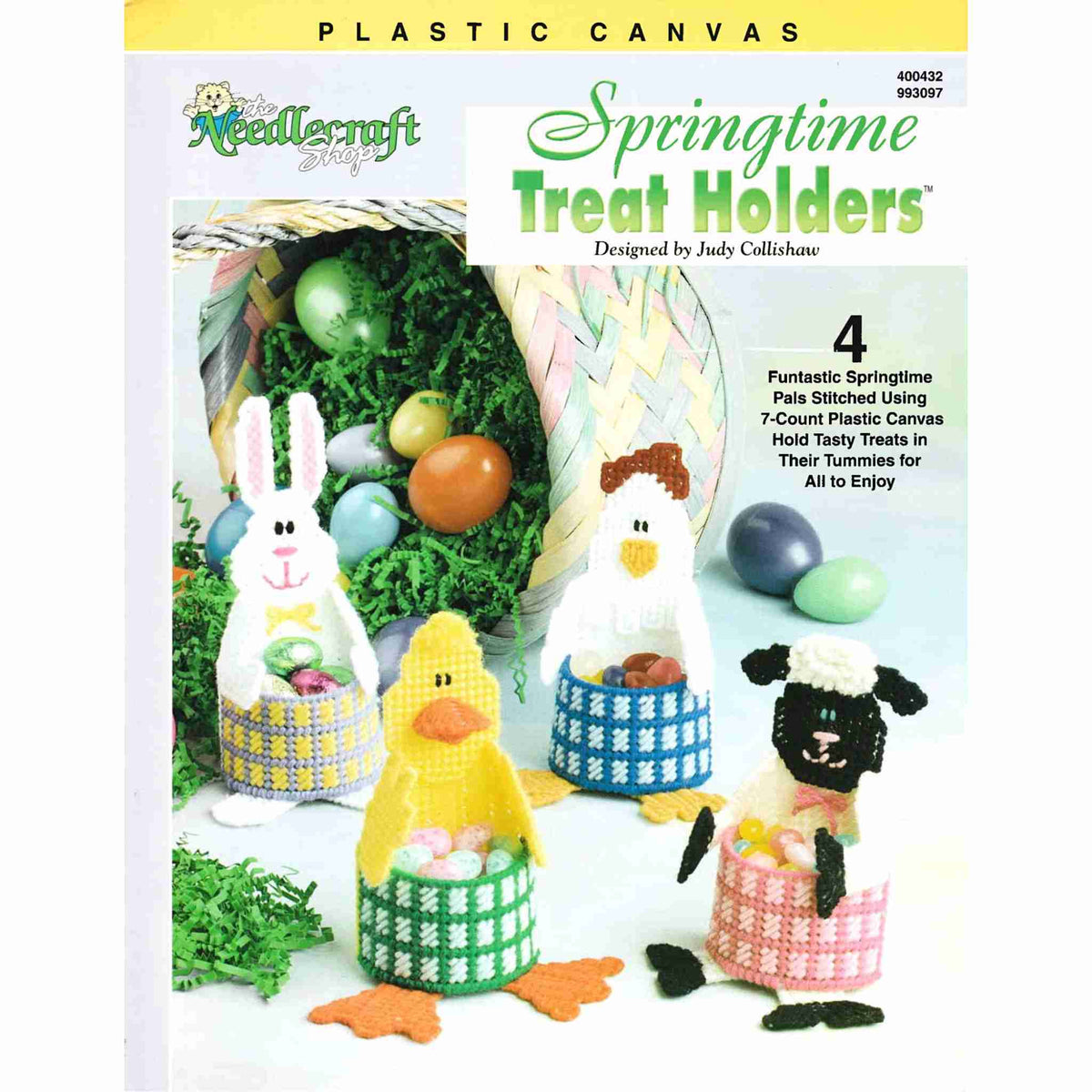 Springtime Treat Holders Easter Party Favor Gift Baskets Plastic Canvas ...